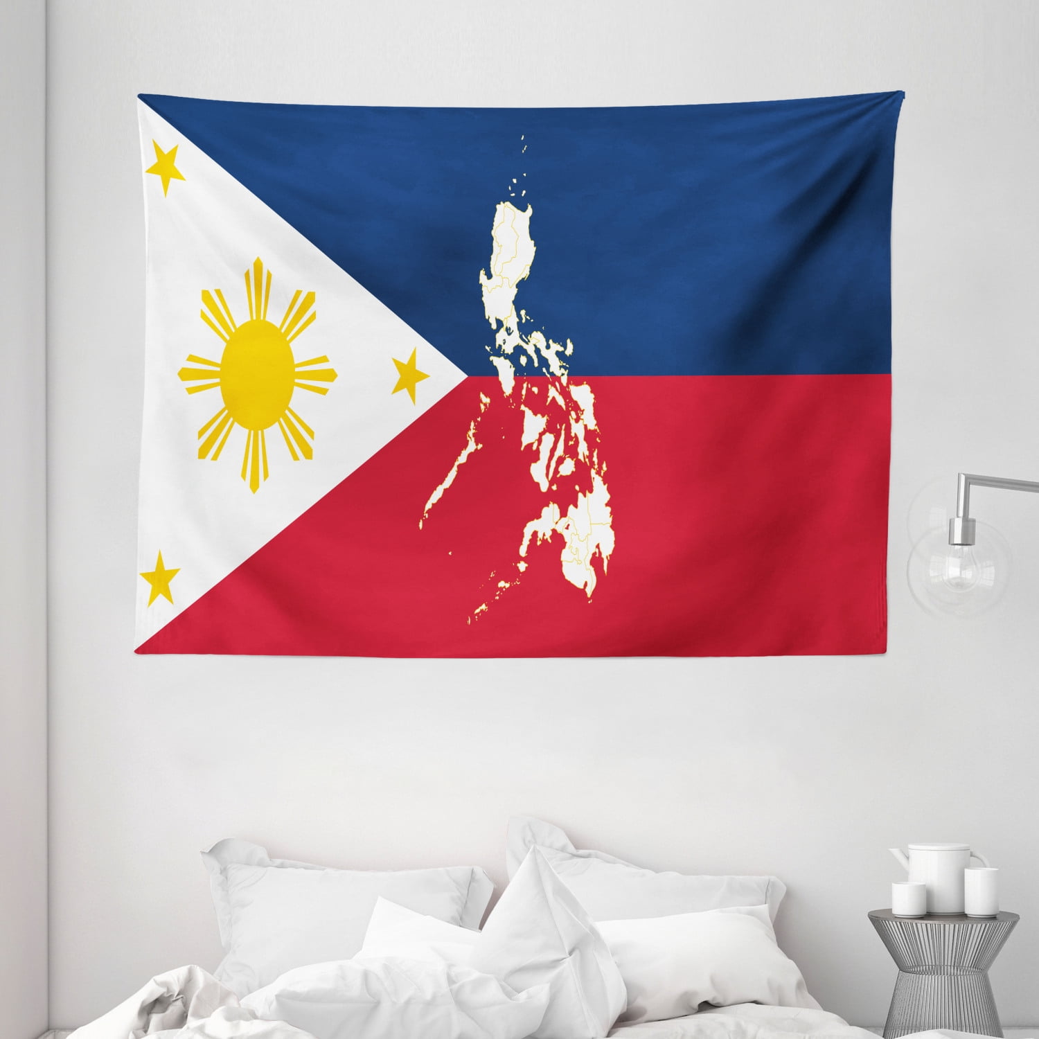 Phillipine Tapestry, Map and Flag of Philippines Country Culture and ...