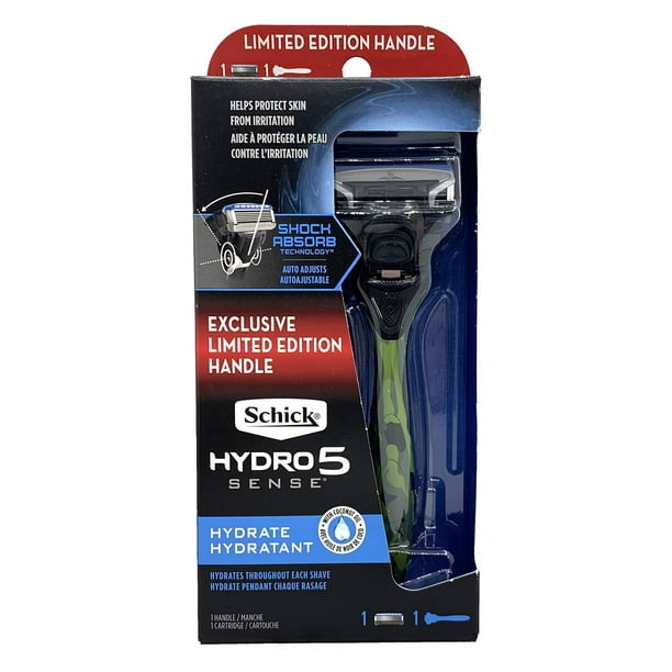 Schick Hydro 5 Sense Hydrate Razor Limited Edition Hande with Shock ...