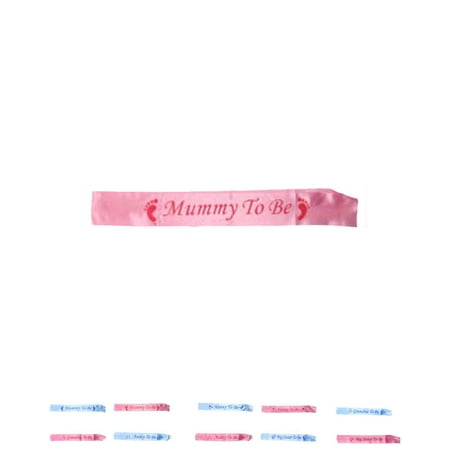 Baby Shower Satin Ribbon Mummy Mummy To Be To Be Sashes Shoulder Strap ...