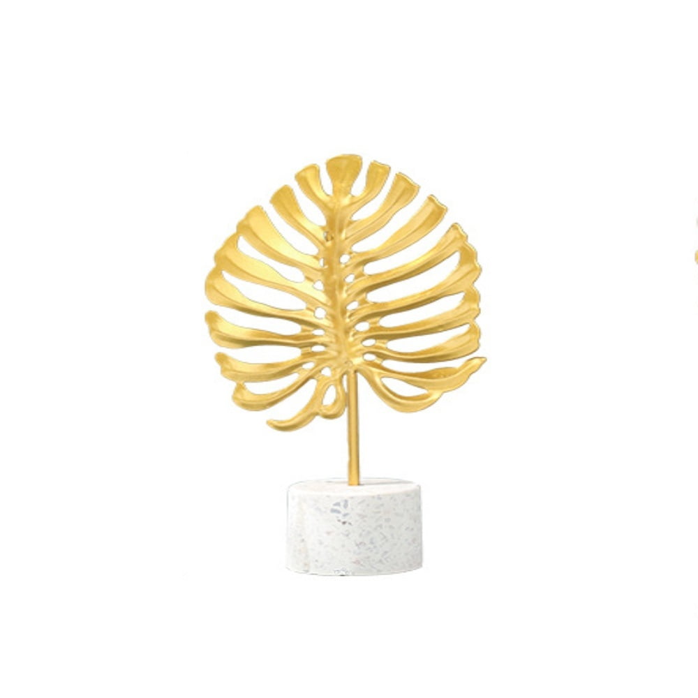 PEACNNG Golden metal ornament Golden Metal Wrought Iron Turtle Leaf ...
