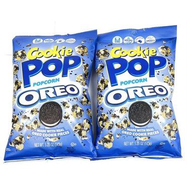 OREO Cookie Pop Fluffy Popcorn with Crème Coating and Real Cookie ...