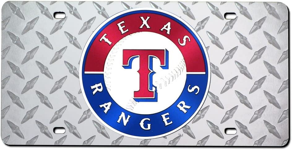 Texas Baseball Rangers Laser Cut Diamond License Plate - For Vehicle or ...