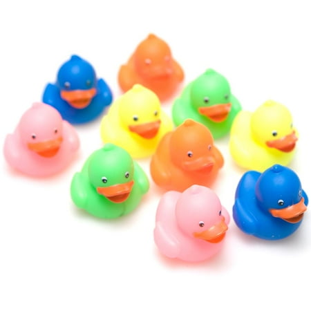 Mini Neon Rubber Ducks - Walmart.com