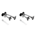 2X Super Loud Air Horn Dual Trumpet Truck 12V Train Truck Car Kit Compressor 150Db - Walmart.com