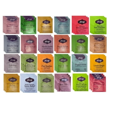 Tea Bags Sampler Assortment Box 36 Count - Different Flavors Perfect ...