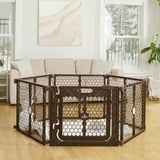 Regalo Superwide Plastic Gate & Play Yard with Door, Brown - Walmart.com