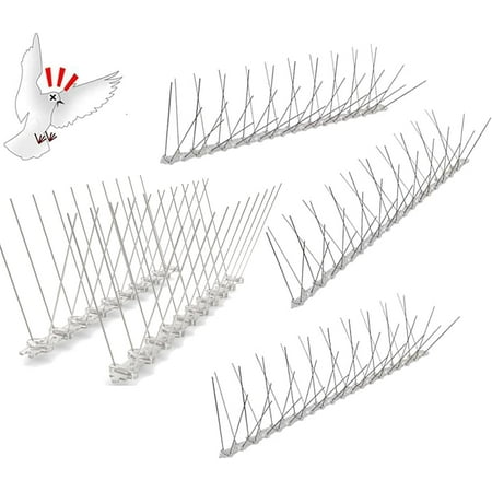 Harmless Deterrent, Weather Resistant Stainless Steel Spikes for Wide ...