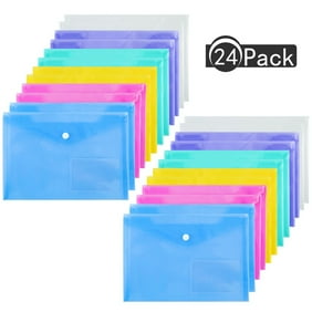 BAZIC Plastic File Folder, Legal Size Document Holder Envelopes, 24 ...