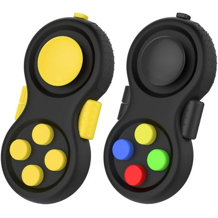 Fidget Controller Pad, [2 Pack] Stress Reducer Classic Game Pad Anti ...