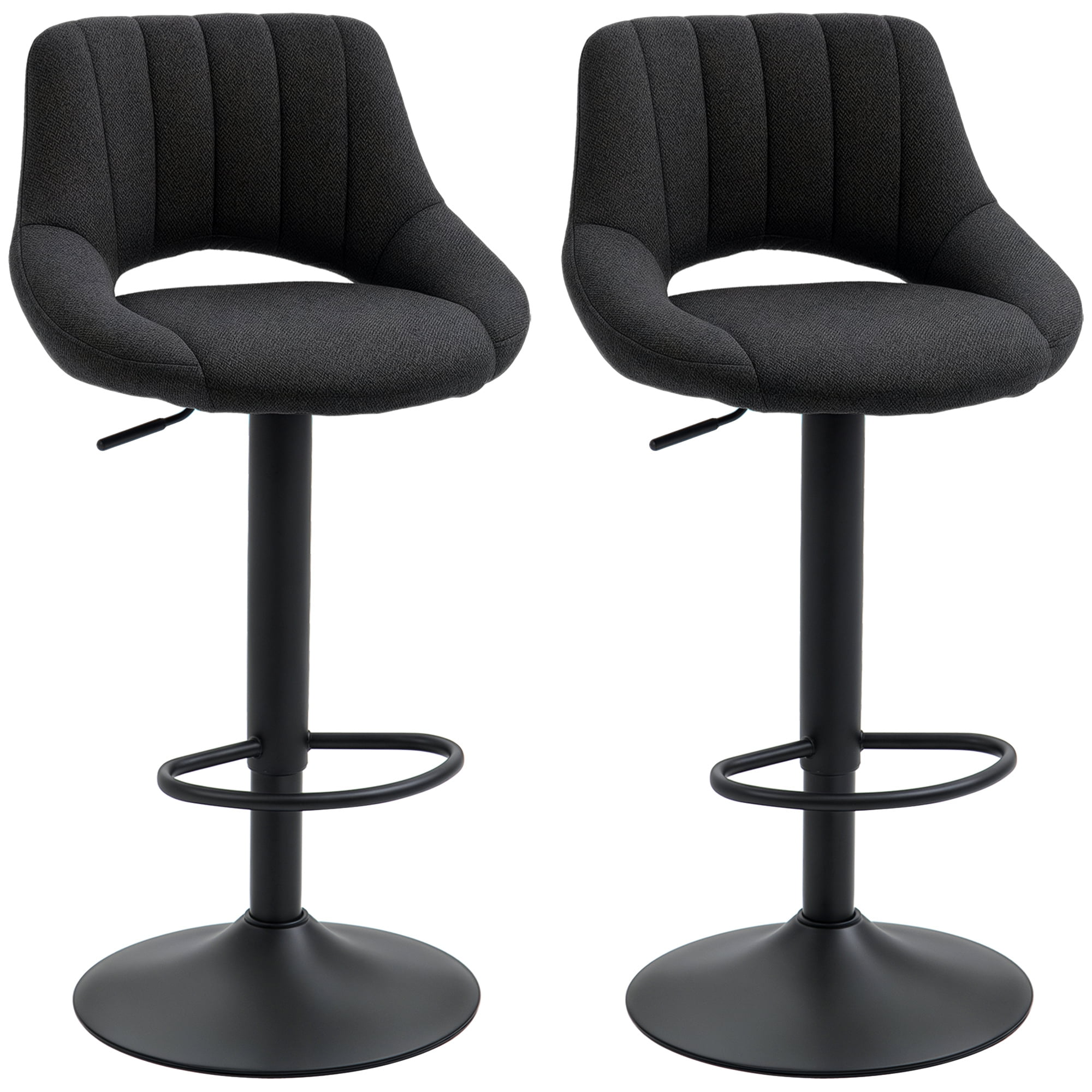 Click here for Homcom Bar Stools Set Of 2 Swivel Adjustable Count... prices