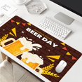Beer Day Celebration Mouse Pad 31.5 x 11.82 inches Rubber Desk ...