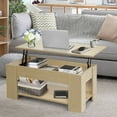 Costway Lift Top Coffee Table: Modern RAISE OPEN FURNITURE w/Hidden ...