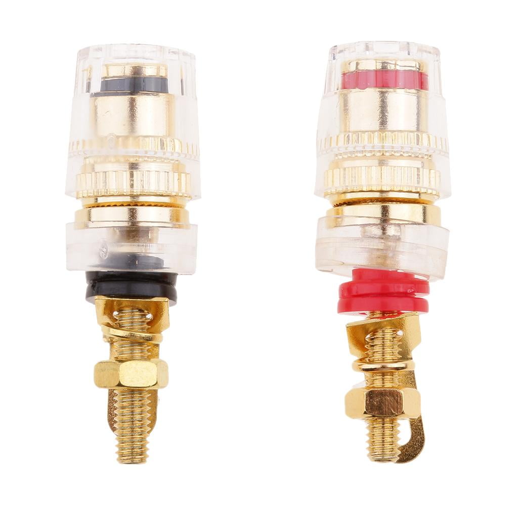 4mm Thread Medium Amplifier Speaker Spade Terminal Binding Post Banana ...