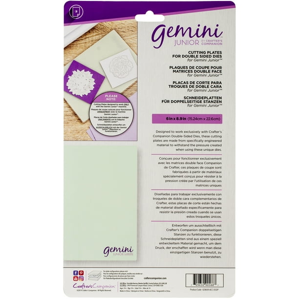 Gemini Junior Clear Cutting Plates 2/Pkg-For Double-Sided Dies ...