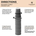 85 Count Black Disposable Double-Walled Ripple Paper Hot Drink Cups ...