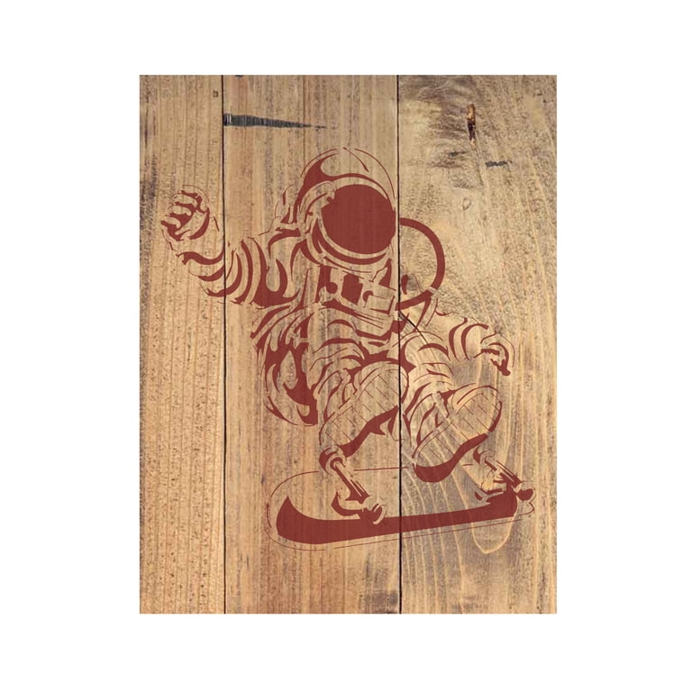 Astronaut Stencil Template