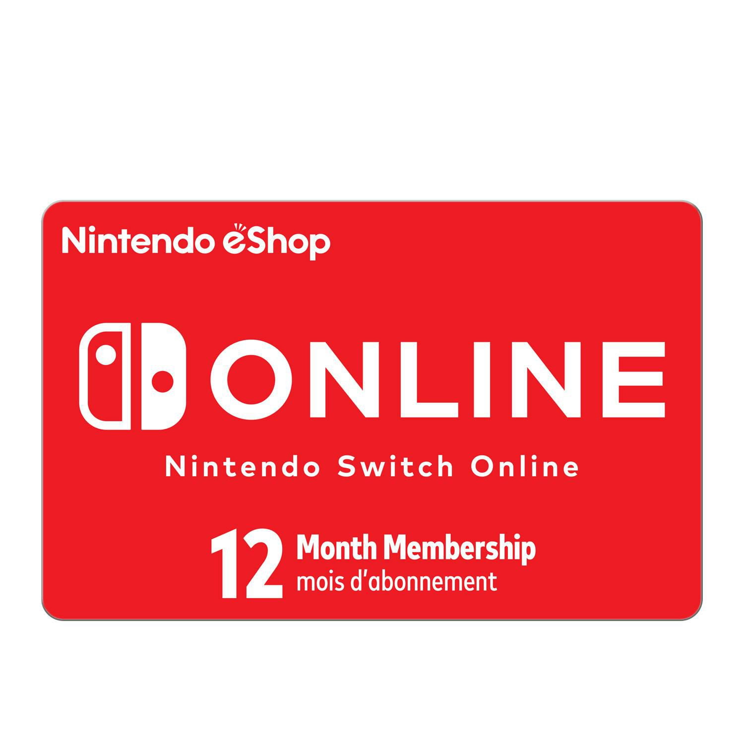 Nintendo Switch Online 12 Month Membership 24.99 Digital Code