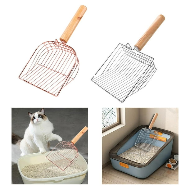 Litter Scooper Pet Sifter Shovel with Handle Cat Litter Spoon with Hook ...