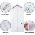 12 Pack Shirt Garment Bags (24x36") - Dustproof Short Suit Covers ...