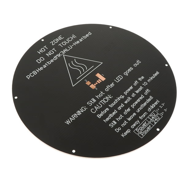 placa calefactora de aluminio redonda de la cama de calor 3D placa ...
