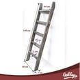 Halloca 5ft Rustic Wood Blanket Ladder | Farmhouse Decor | Quilt ...