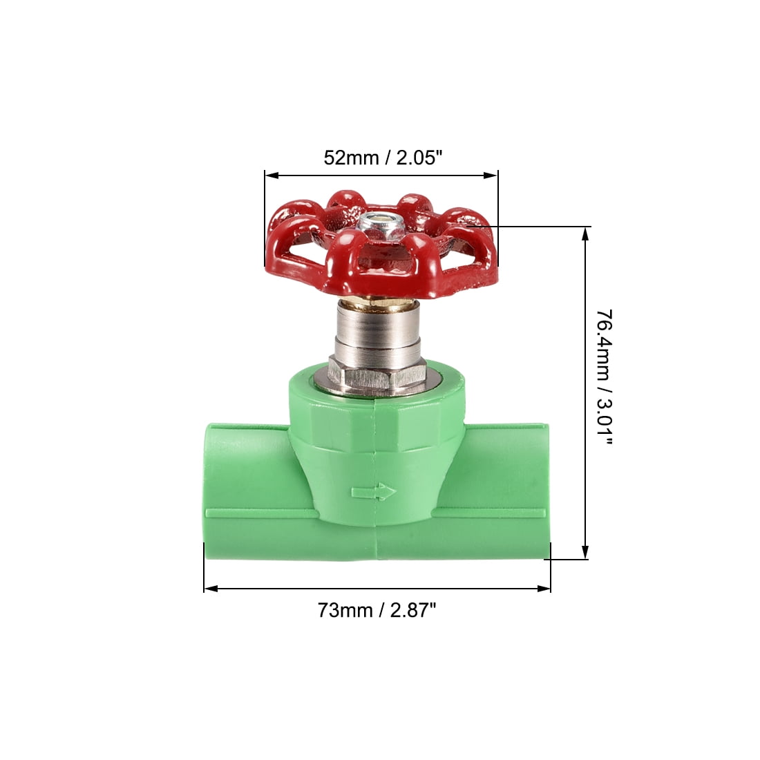 Buy Gate Valve Socket, 20mm Inner Diameter for Control Water Flow, PPR ...