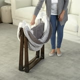 Ingenuity DreamComfort FoldAway Bassinet, Portable Wood Cradle, Airflow ...