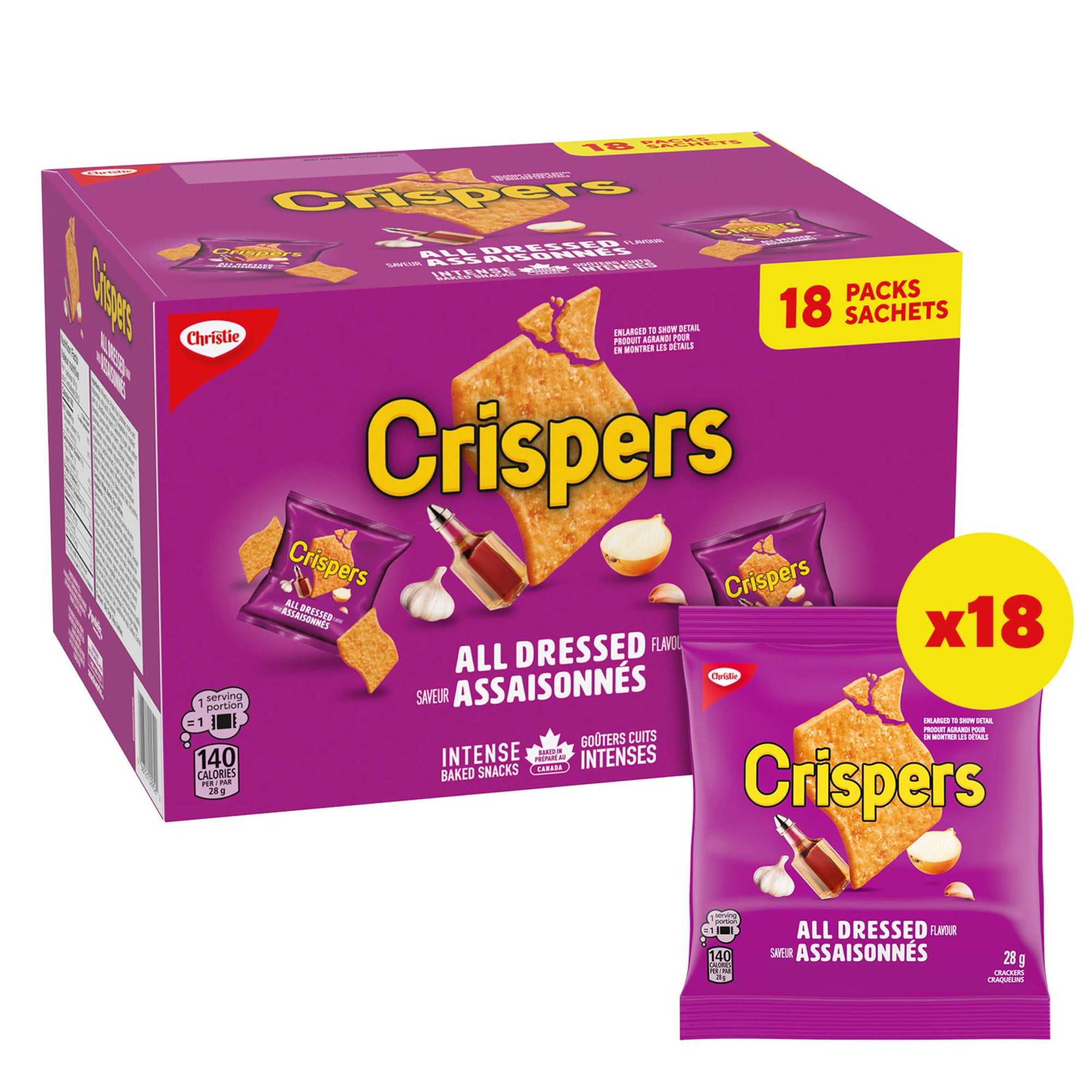 Click here for Christie Crispers  All Dressed Flavour  18 Individ... prices