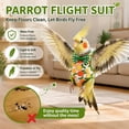 Bird Harness Leash Outdoor Walking Vest Clothes for Parakeet Budgie ...