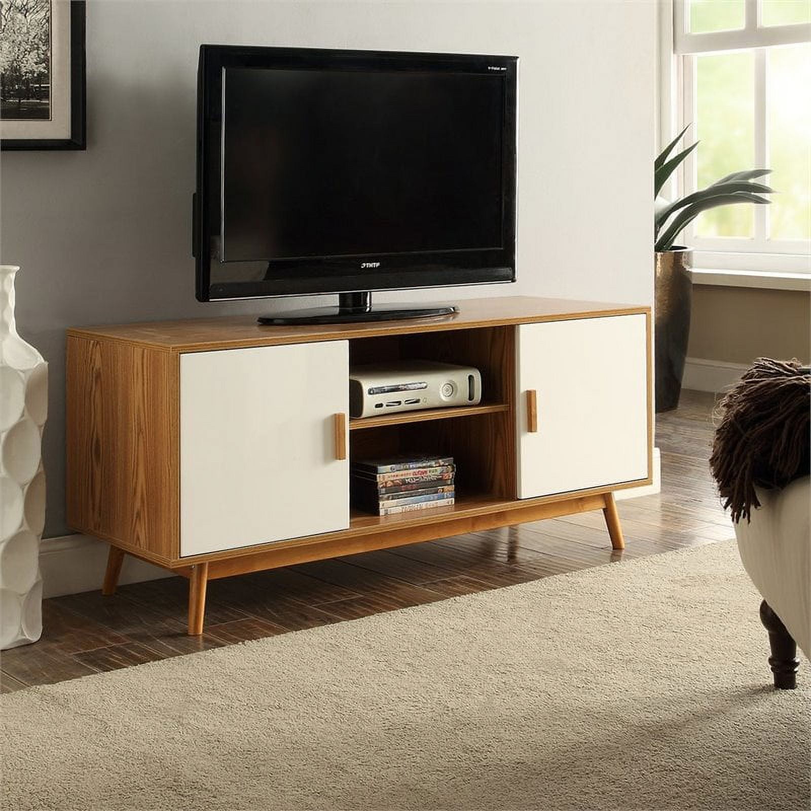Pemberly Row 46 TV Stand in White