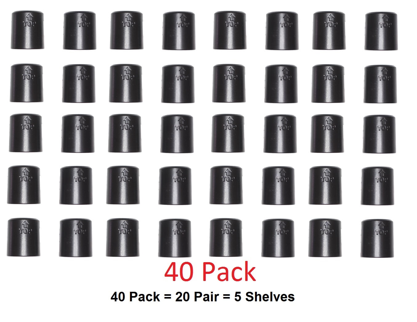 Wire Shelving Shelf Lock Clips for 1" Diameter Post- Shelving Sleeves ...