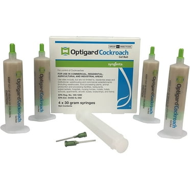 Syngenta Optigard Ant Bait Gel, 4 Tubes with Plunger, 30g Each, Kills ...