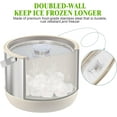 5QT/4.8L Insulated Ice Bucket for Parties, Large Capacity Double-Wall ...