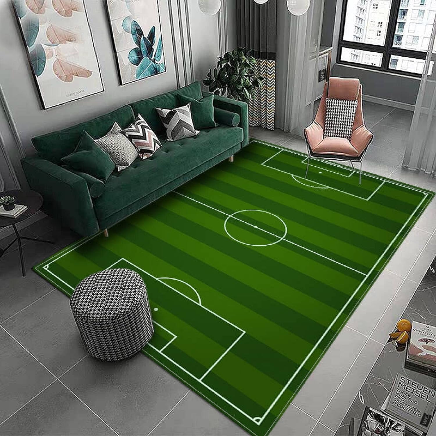 Click here for Laicaiw Green Soccer Field Soccer 3d Rug Boy Girl... prices