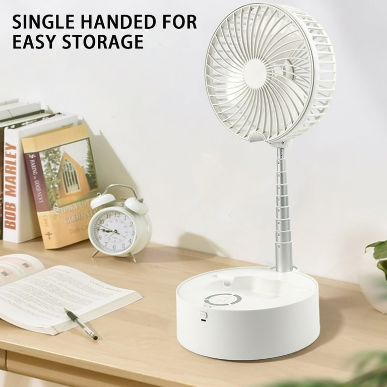 Rechargeable Battery Fan Portable Pedestal Fan With Battery - Foldable ...