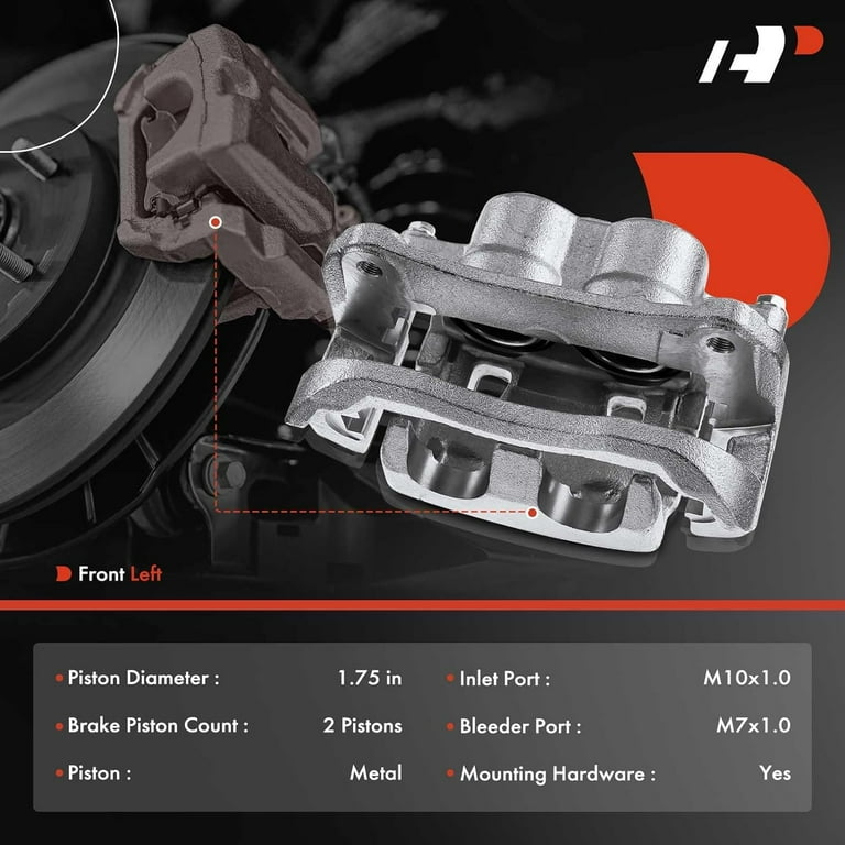 Metal Brake A-Premium Front Brake Caliper Set For Toyota Highlander ...