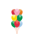 Way to Celebrate - 12" Standard Mix Natural Latex Balloons, 72 Count ...