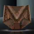 Womens High Waist Plus Size Lace Panties Seamless Lift Lace Briefs Plus
