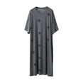 Bnwani Womens Pajamas,Womens Nightgown,Printed,Short Sleeve,Modal,Crew ...