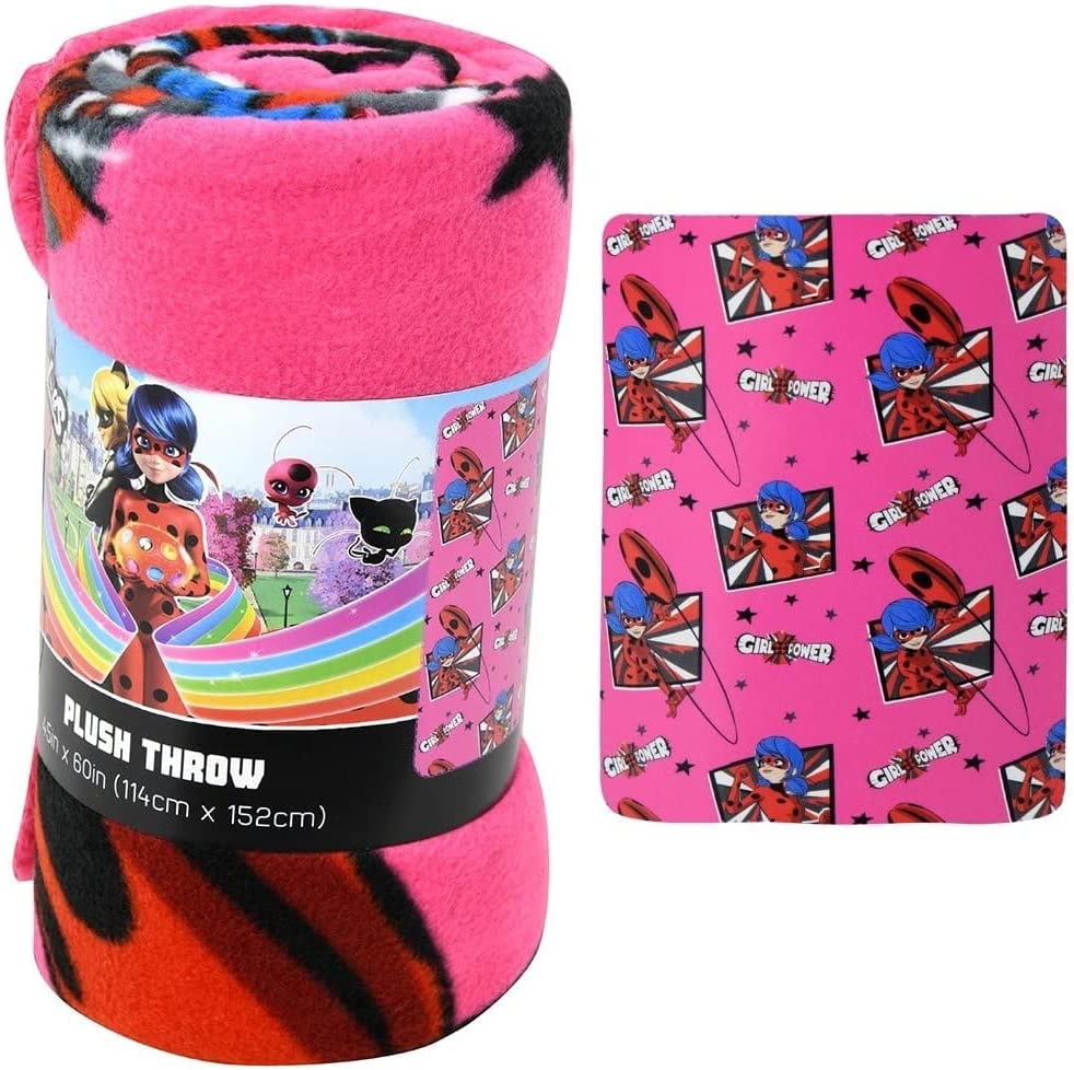Miraculous Ladybug Fleece Throw Blanket (45" x 60") - Walmart.com