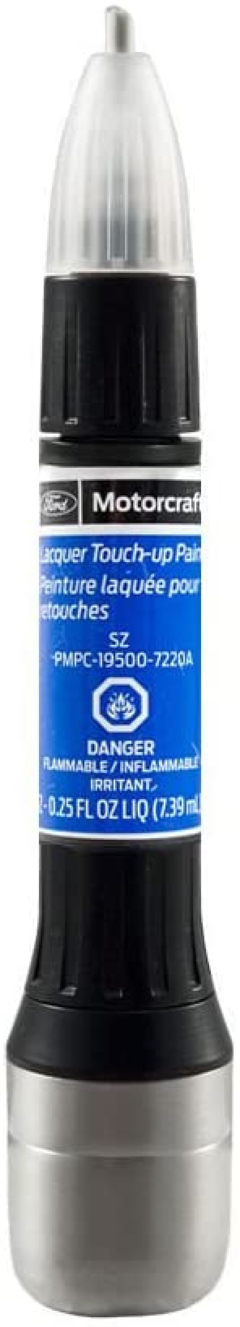Ford Motorcraft PMPC-19500-7220A Touch Up Paint Bottle Blue Flame Metallic SZ & Clear Coat ...