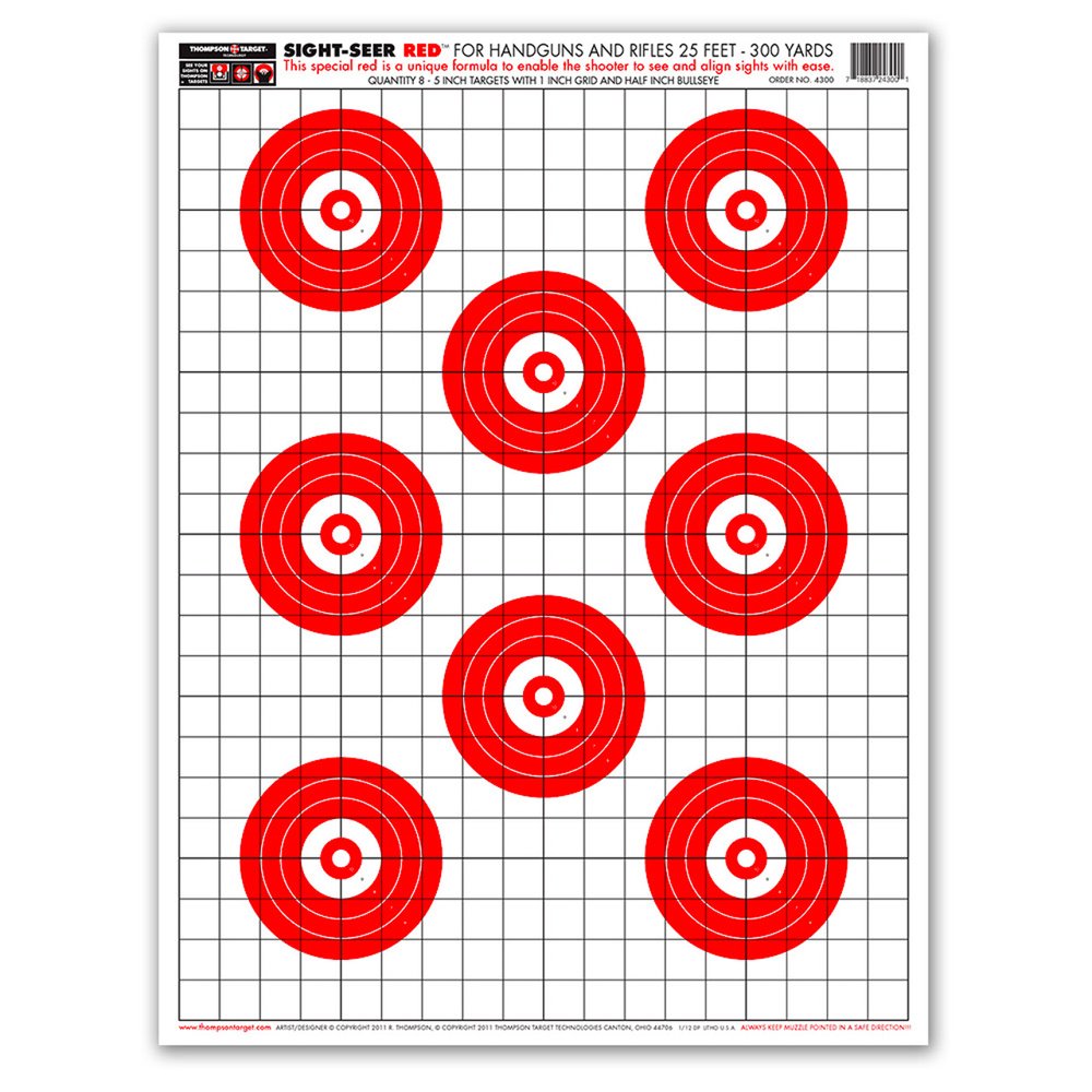Thompson Target Sight Seer Red | Ultra Bright Bullseye Shooting Targets ...