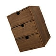 Wooden Multi-layer Storage Case Desktop Drawer Style Sundry Sorting Box ...