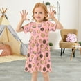 Chocolate Chip Cookies Short Sleeve Dress A-Line Cute Midi Casual ...