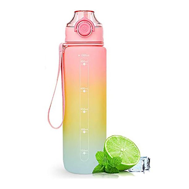 1l Water Bottle Sports Drink Bottle With Locking Lid And Leak Proof ...