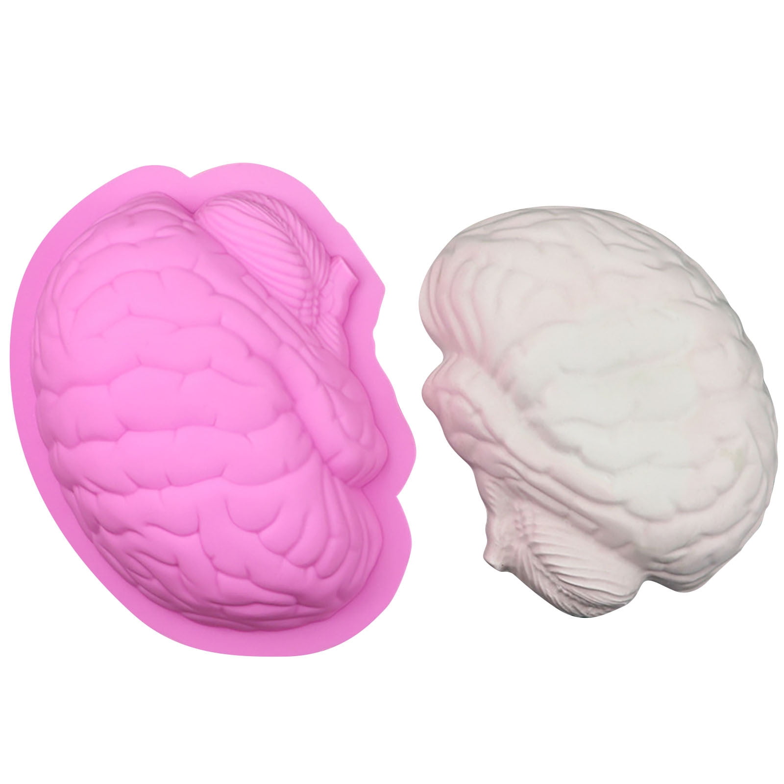 Fall Decor Clearance Large Brain Silicone Mold For Cake Chocolate Pan ...