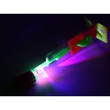 Set of 12 VT LED Light Up Sling Shot Flare Arrow Party Favor Toy Flyers ...
