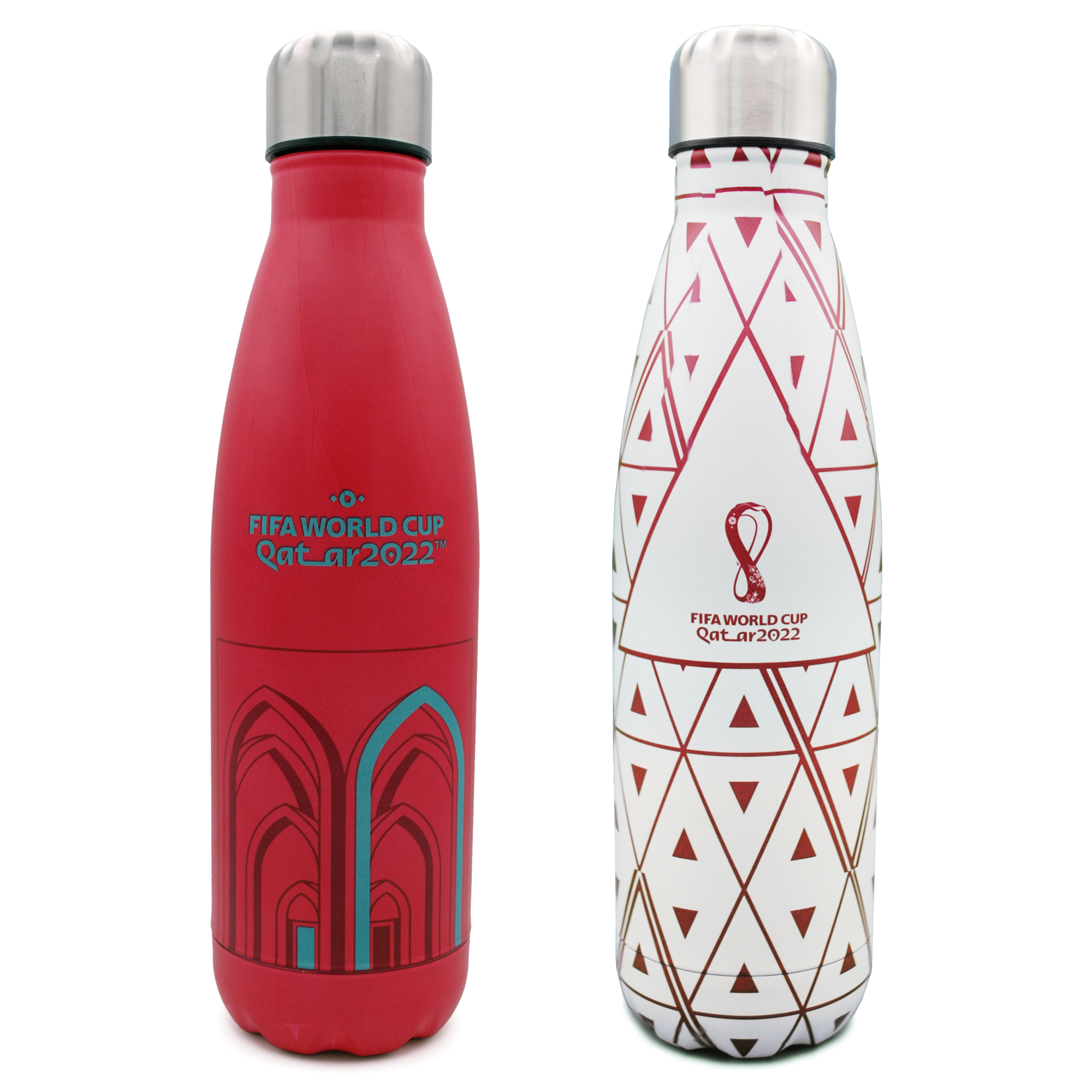 FIFA Stainless Steel Water Bottle World Cup Qatar 2022 17 Oz 2pk FIFA Stainless Steel Water Bottle World Cup Qatar 2022 17 Oz 2pk