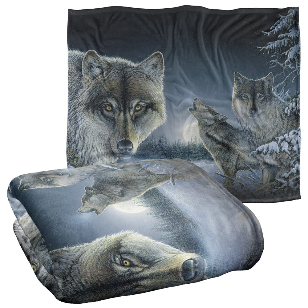Wild Wings Midnight Wolves 2 Officially Licensed Silky Touch Super Soft ...