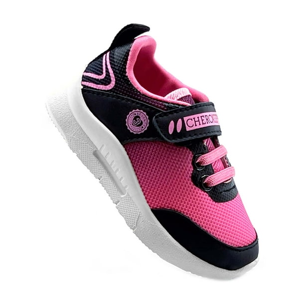 Cherokee Toddler Girls’ Athletic Mesh Jogger Sneakers With Hook and ...